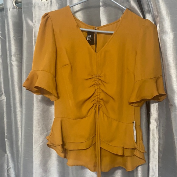 Tops | Mustard Color Blouse | Poshmark